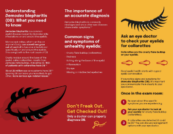 Demodex blepharitis (DB) patient resources | EyelidCheck.com
